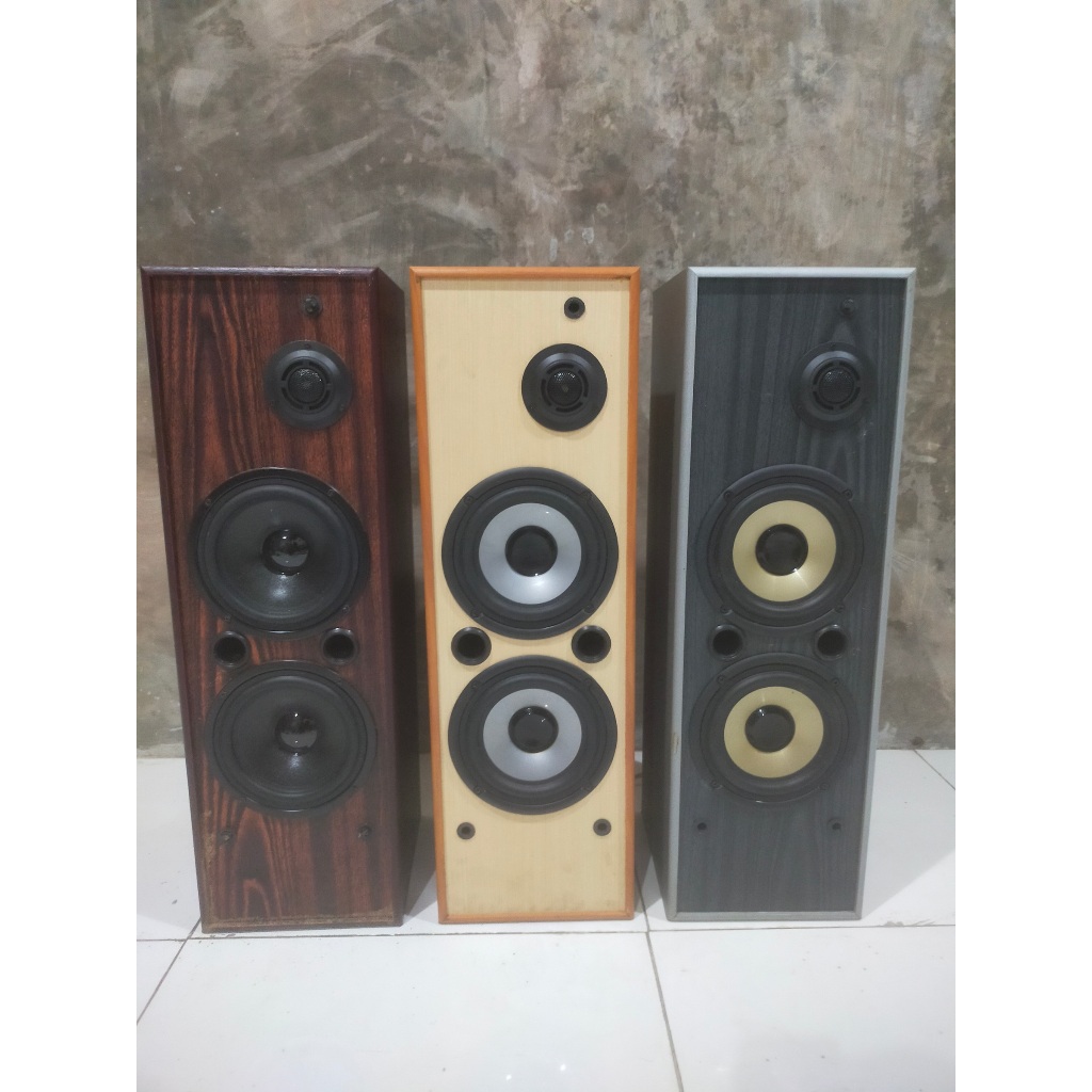 Jual Speaker Pasif 3 Way BOX Isi Speaker 6 inch 2x + Tweeter | Shopee Indonesia