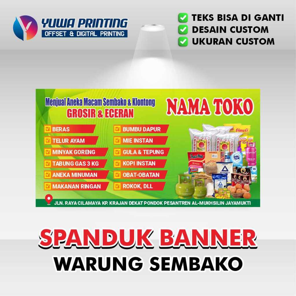 Jual Spanduk Banner Warung Sembako Spanduk Banner Toko Kelontong | Shopee Indonesia