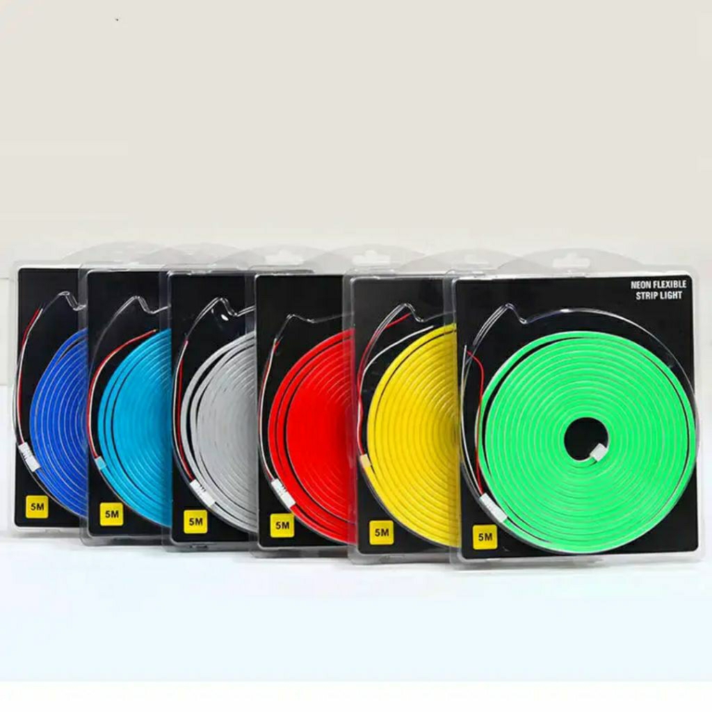 Jual 1 roll neon flex 5 meter DC 12 volt super bright grade A | Shopee ...