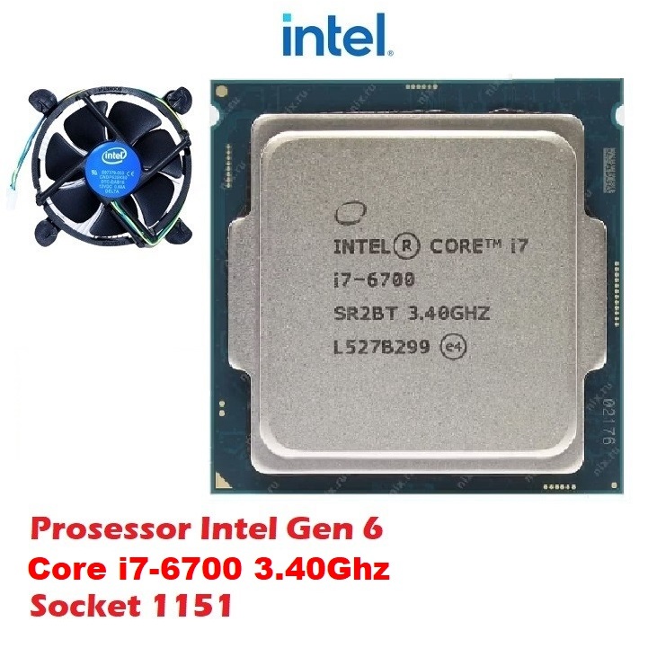 Jual PROSESSOR INTEL CORE I7 6700 3.4 GHZ SOCKET 1151 PROCESSOR INTEL ...