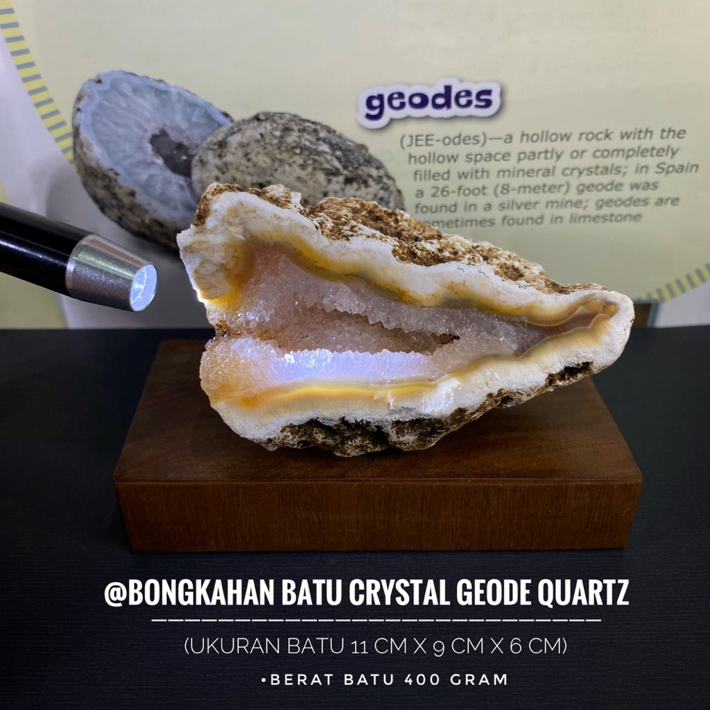 Jual Bongkahan Batu Crystal Geode Quartz L58 atau Batu Kristal Quartz ...