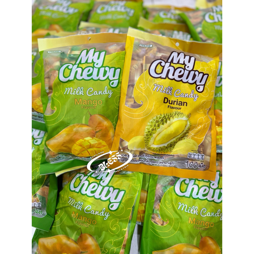 Jual MY CHEWY MILK CANDY DURIAN CANDY original THailand berat 360 gr ...