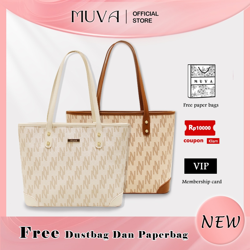 Jual MUVA Totebag Wanita Tas Totebag Wanita Resleting Tas Import Wanita ...