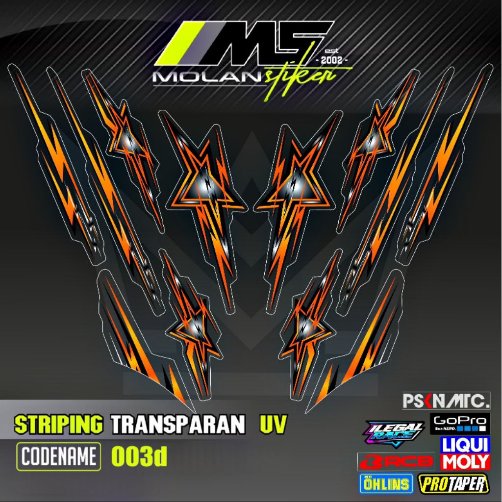 Jual Decal sticker Striping Variasi Transparan Uv Honda ADV 160 Star ...