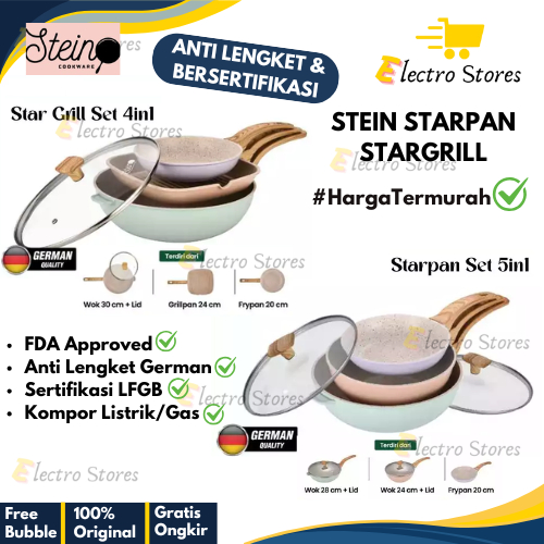 Jual Stein Steincookware Star Pan / Star Grill Stackable Floating Pan ...