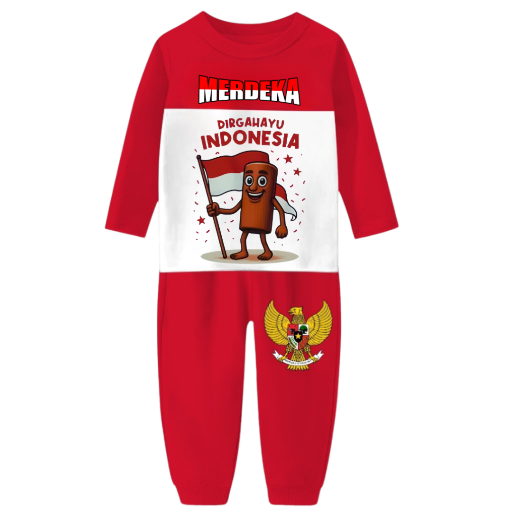 Jual Setelan Merdeka Anomali Anak Oneset Hut Ri Ke80 Kids Kaus Agustusan Stelan 17An Bayi Kaos ...