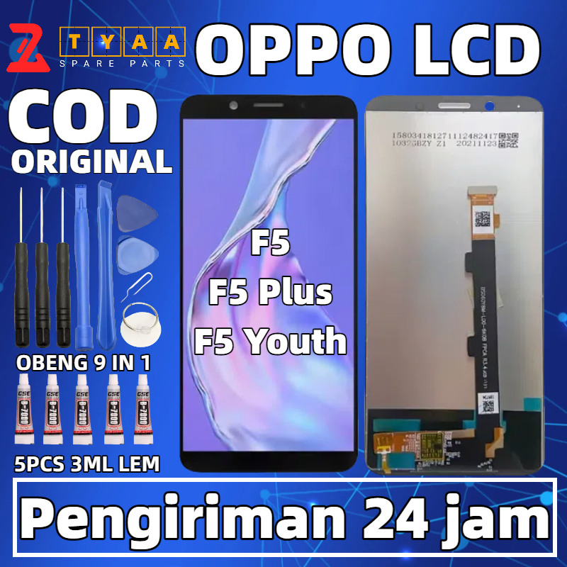 Jual 【ORI】LCD Touchscreen Oppo F5/F5 Youth/F5 Plus Original 100% Free ...