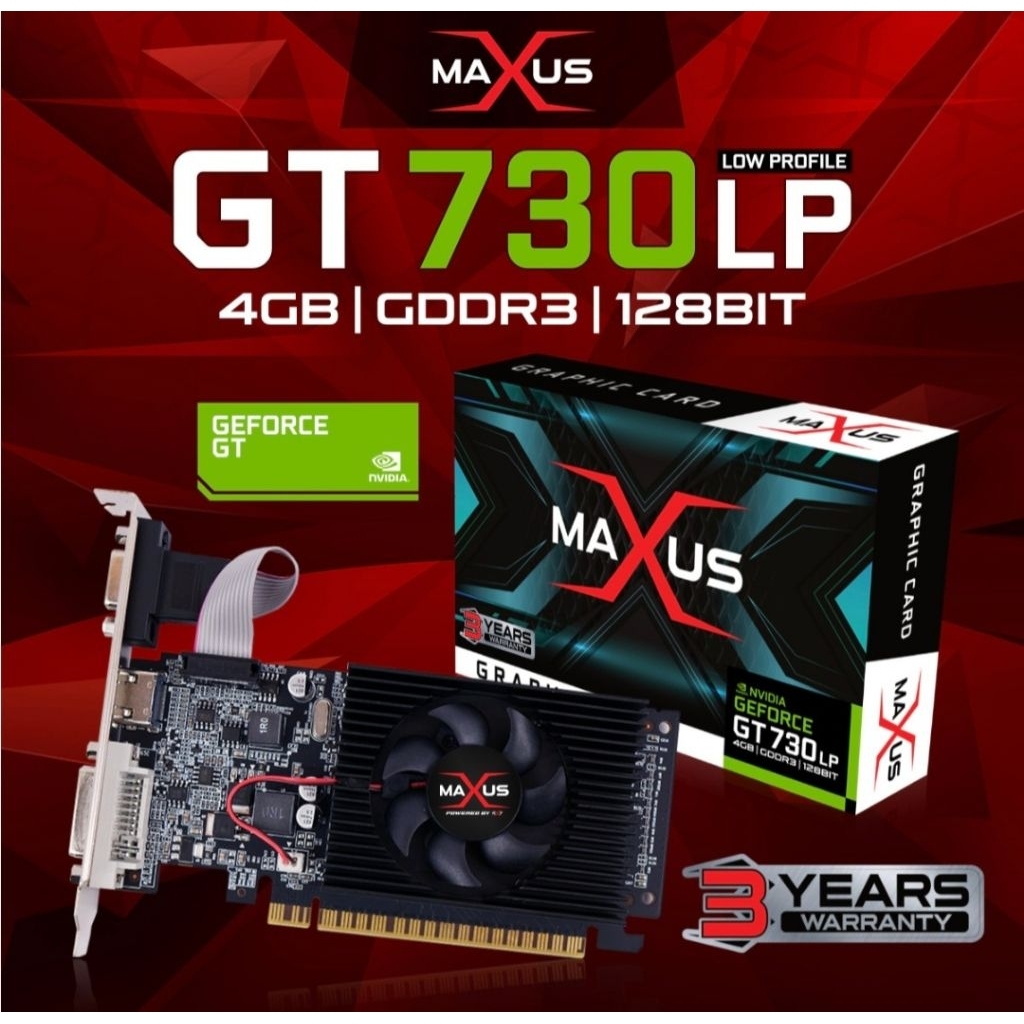 Jual VGA Card MAXUS GT730 DDR3 4GB 128Bit | Shopee Indonesia