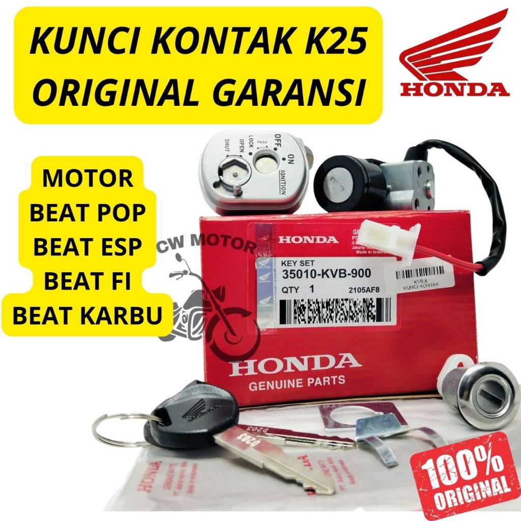 Jual KUNCI KONTAK SET HONDA KODE K25 MOTOR BEAT POP BEAT ESP BEAT FI ...