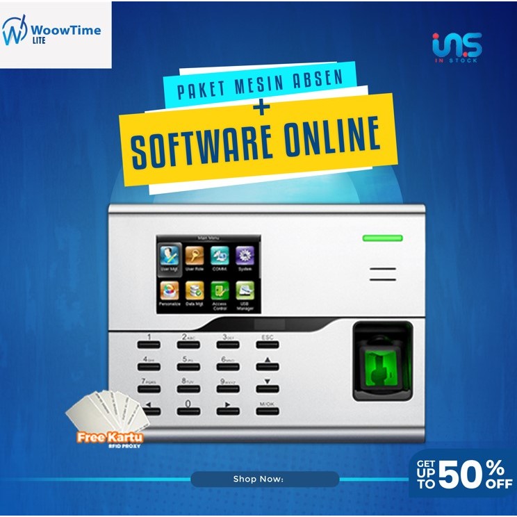 Jual Paket Mesin Absensi Fingerprint Dan Software Absensi Online ZKTECO UA860 ADMS | Shopee ...