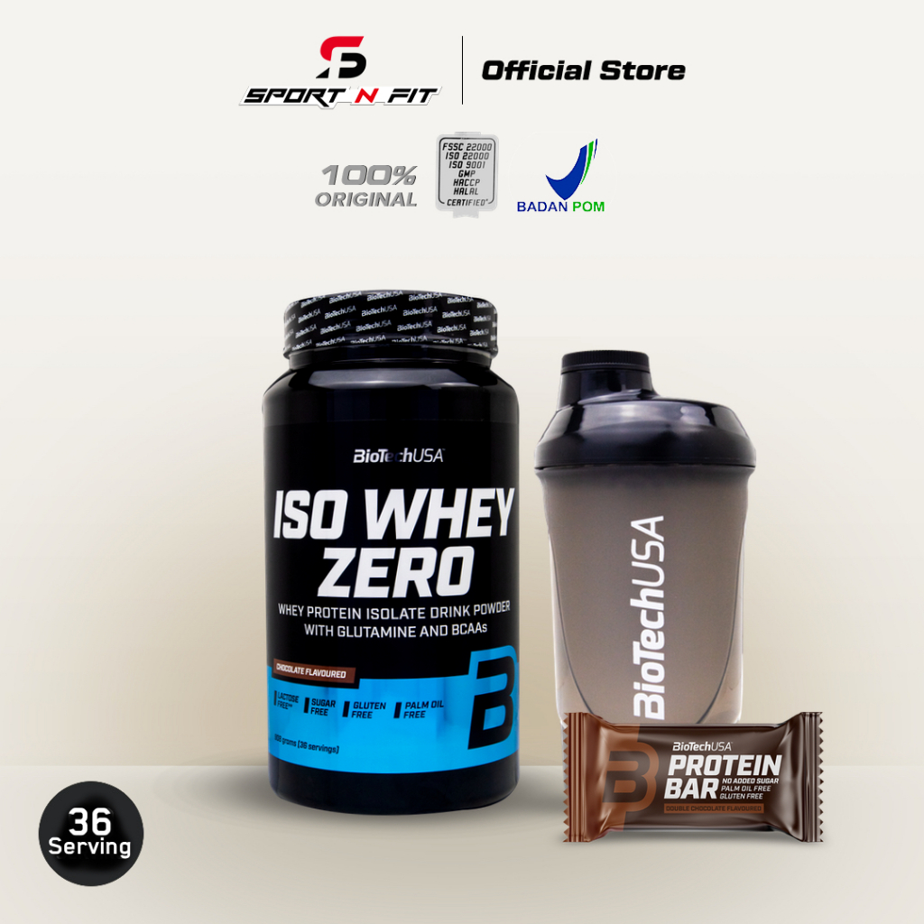 Jual BioTechUSA - ISO WHEY ZERO LACTOSE PROTEIN 908 Gram optimum ...