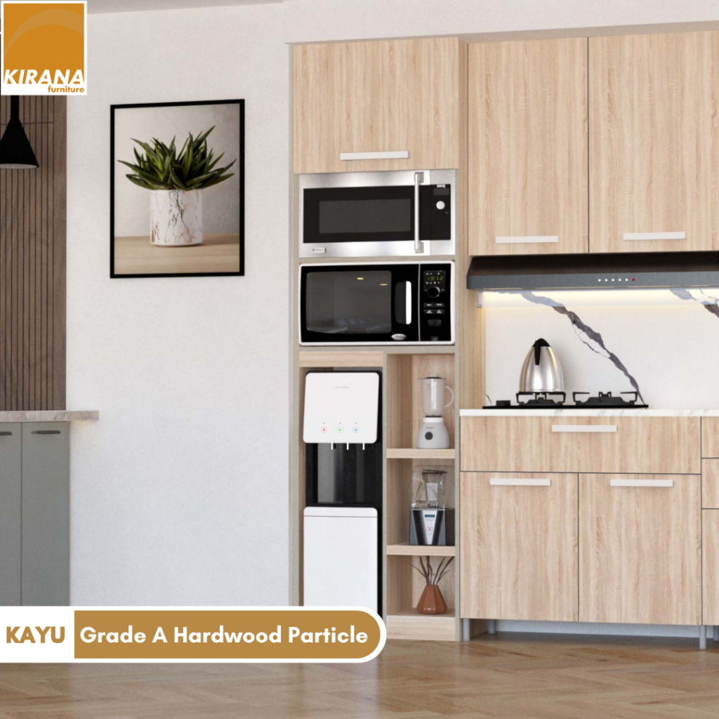 Jual KIRANA Denver Tall - Kitchen Set Kayu Rak Dapur Tinggi Kabinet ...
