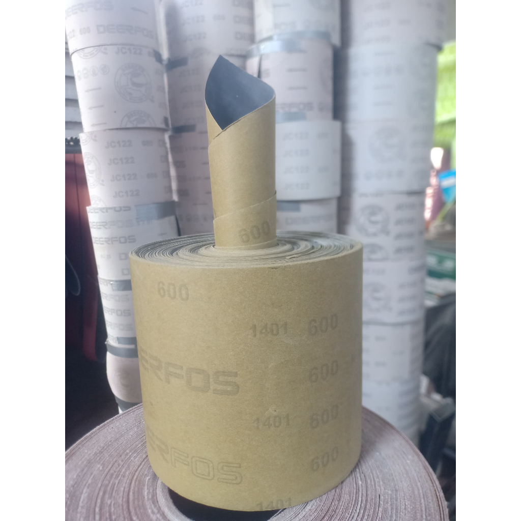 Jual AMPLAS ROLL DEERFO KERTAS WATERPROOF CC261 GRIT 600 PANJANG 50 ...