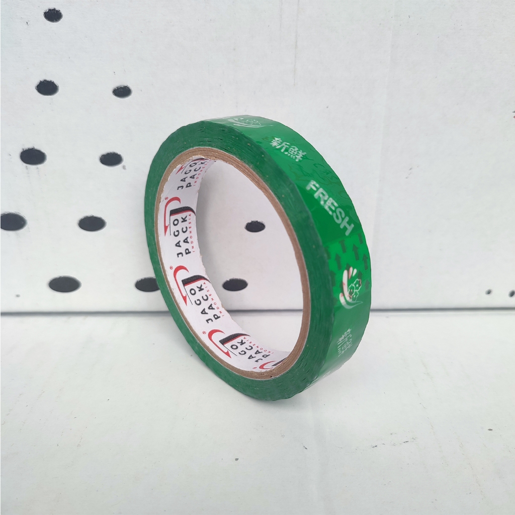 Jual Isolasi Fresh Hijau 18 mm x 50 Meter - Lakban Untuk Buah & Sayur ...