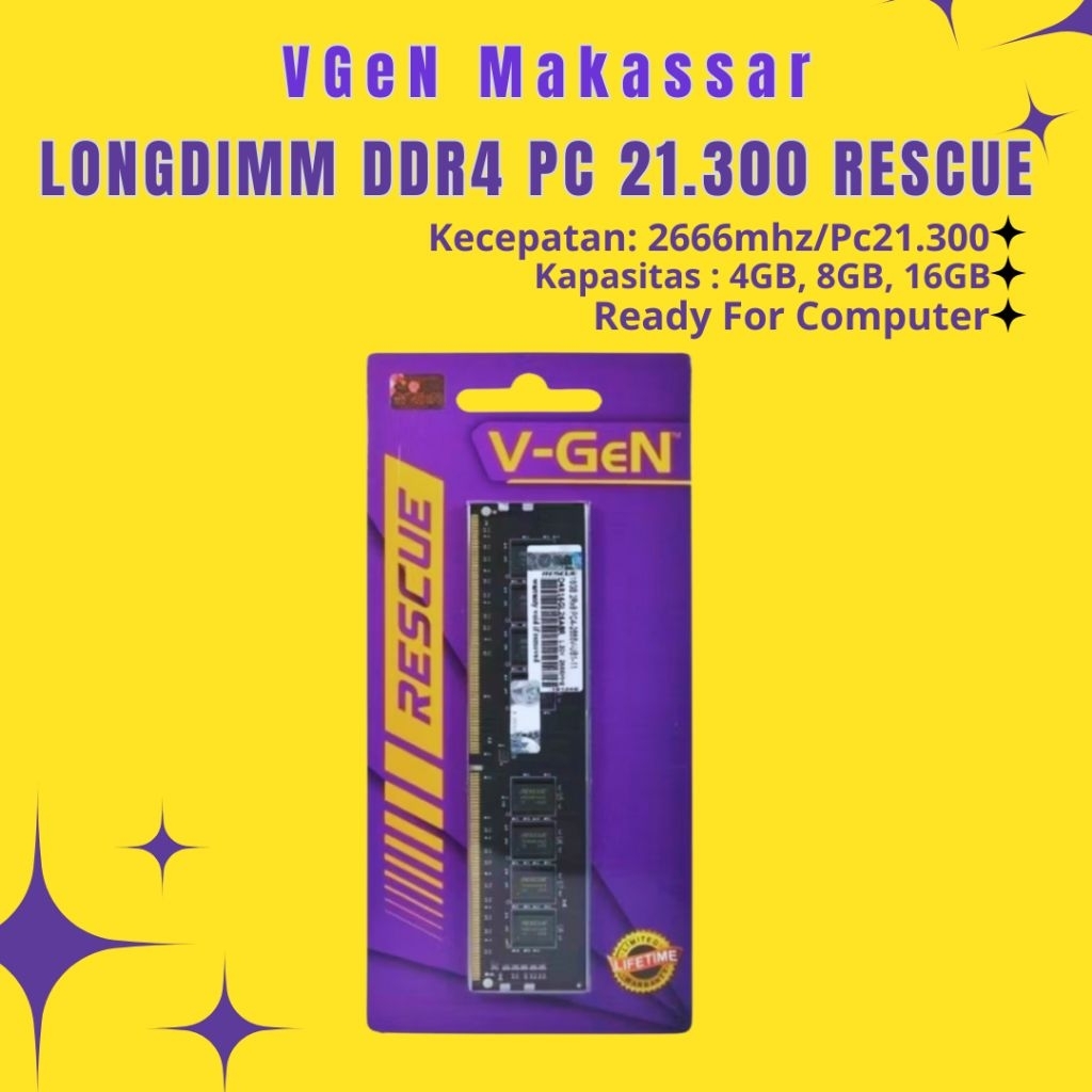 Jual LONGDIMM (UNTUK PC/KOMPUTER) DDR4 4GB, 8GB, 16GB PC 2666MHZ/ 21. ...