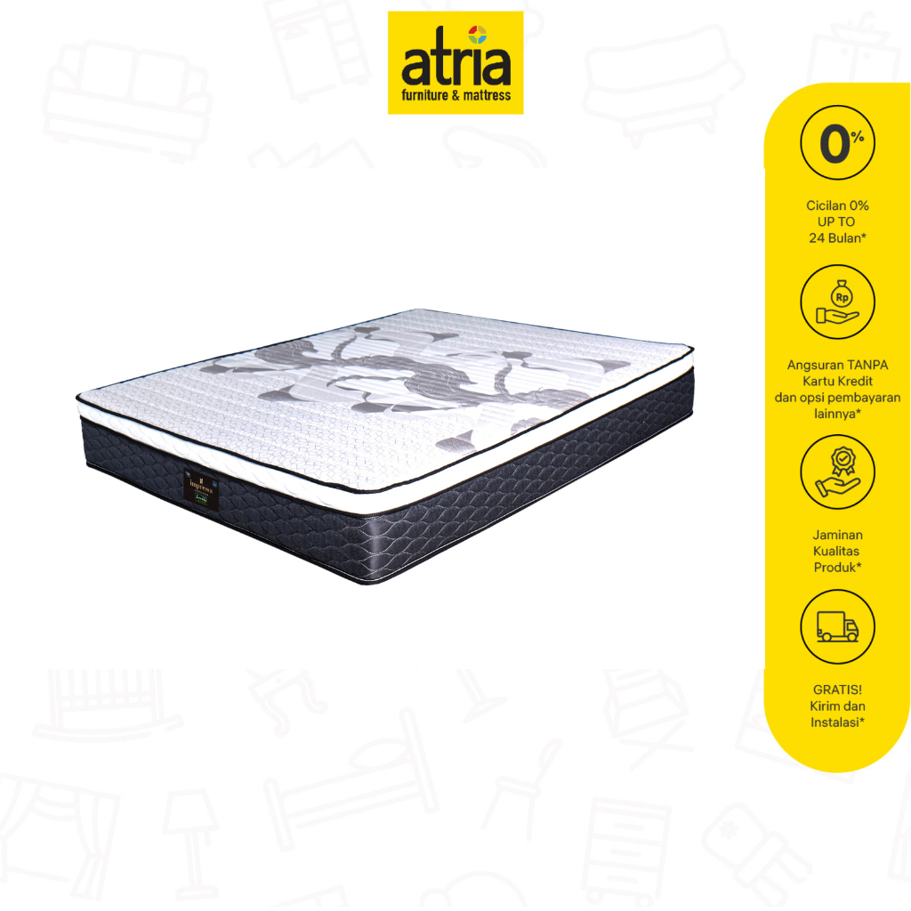 Jual Atria Mattress Elite Serenity Impressa Orthopedic 120 160 180 ...