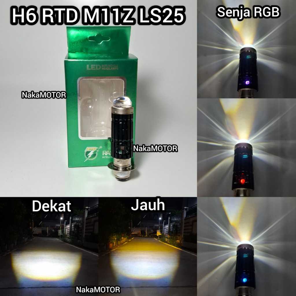 Jual RAYTON Lampu Utama H6 M11Z LS10/M11Z LS25 Senja RGB | Shopee Indonesia