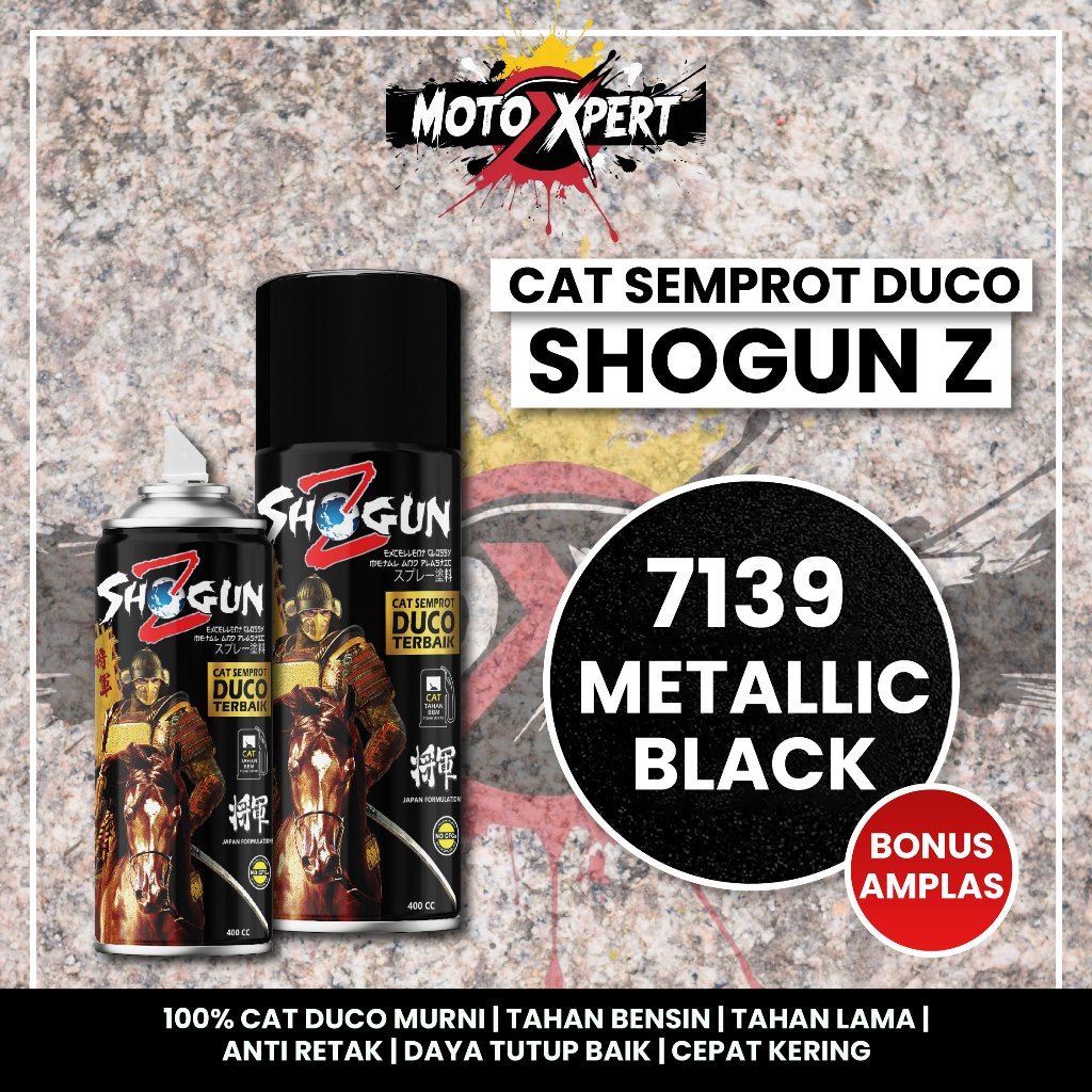 Jual Cat Semprot Duco Shogun Z Metallic Black 7139 400cc - Hitam Pekat ...