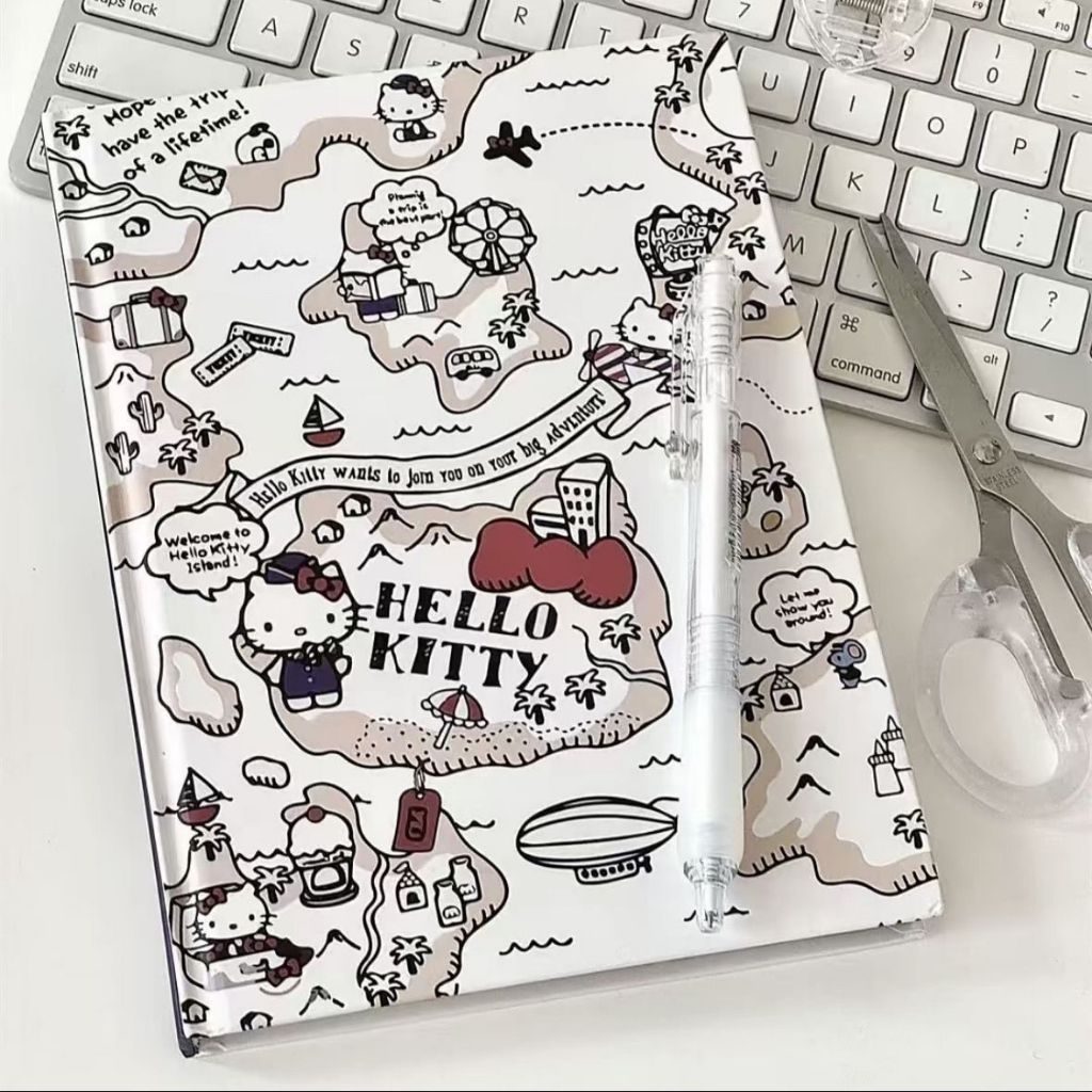 Jual Buku Tulis Estetik Motif Hello Kitty Size A5/ Diary Book Aesthetic ...