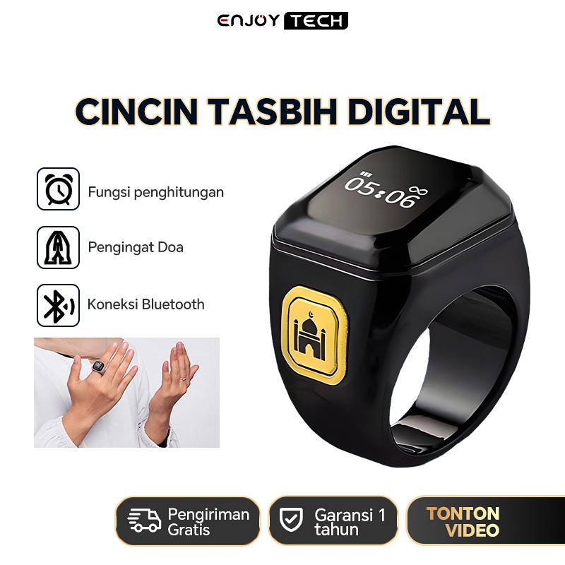 Jual (Tasbih Digital Bluetooth) Smart Tasbih Counting Ring、Cincin ...