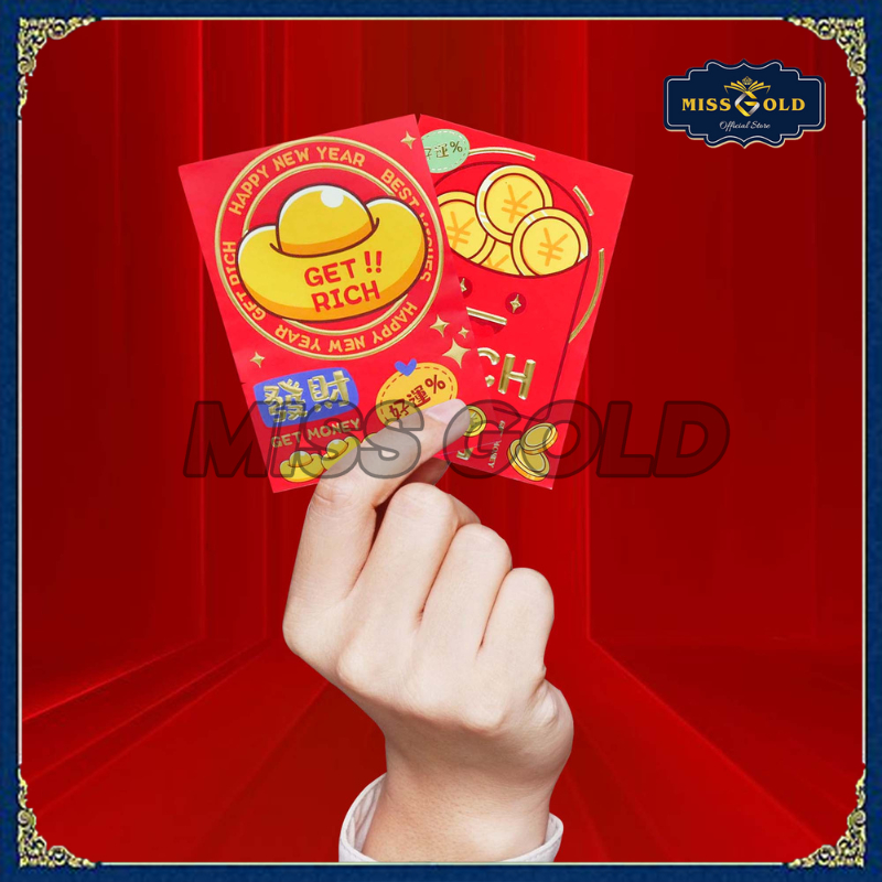 Jual ANGPAU IMLEK PENDEK ISI 6PCS /AMPLOP ANGPO KIONG HI TEMPAT UANG ...