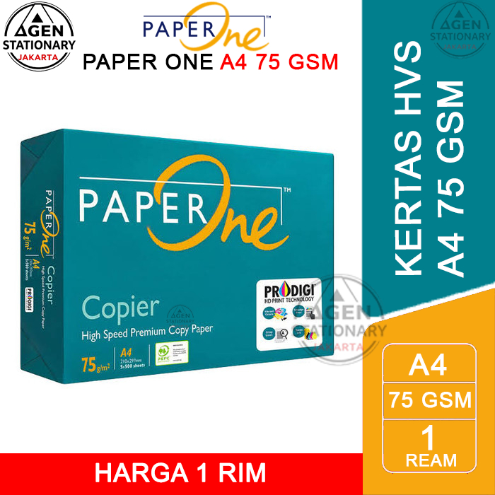 Jual [RIM] Kertas HVS A4 75 GR Paper One Print 75 GSM | Shopee Indonesia