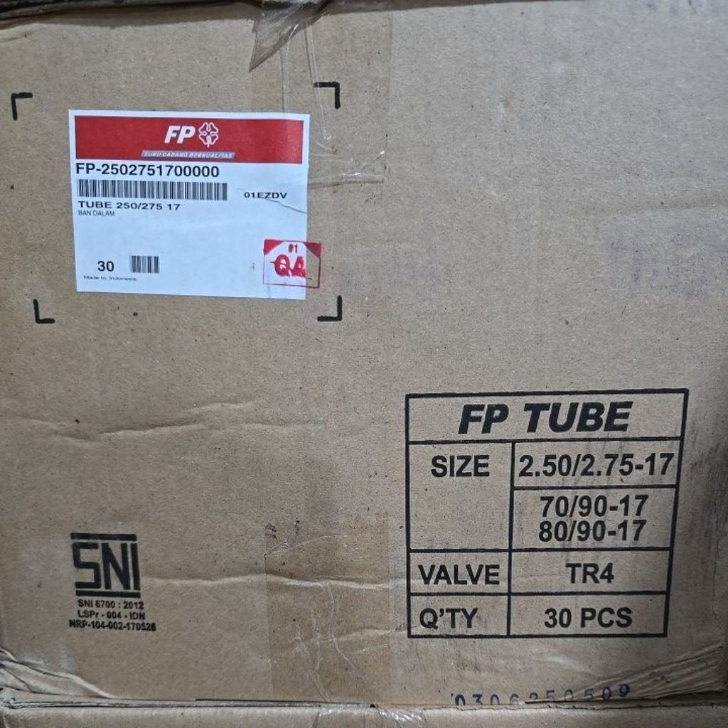 Jual BAN DALAM FEDERAL RING 17 BEBEK BELAKANG 250/275-17 HARGA PERDUS ...