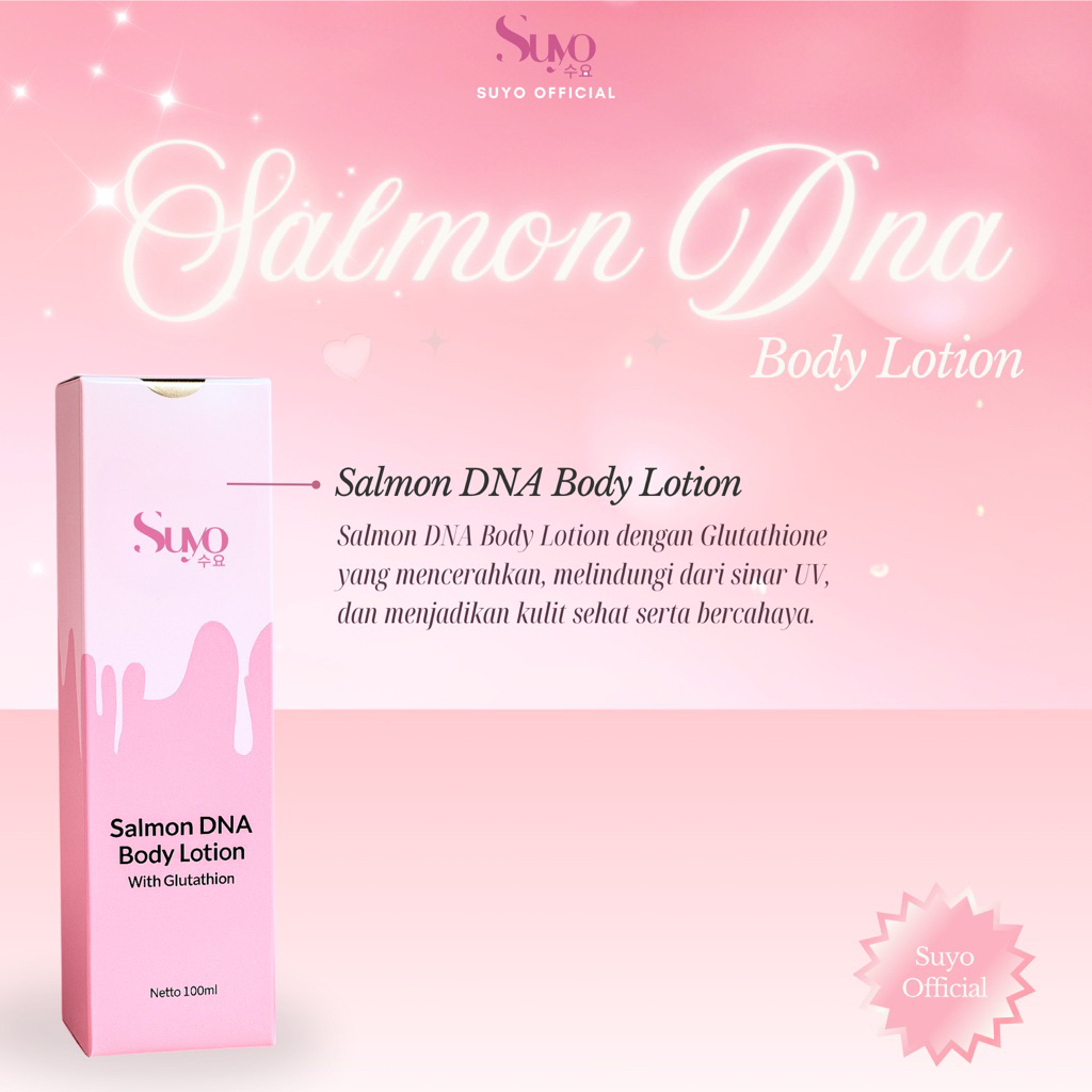 Jual suyo DNA salmon body lotion with glutathione/ hb pemutih ampuh ...