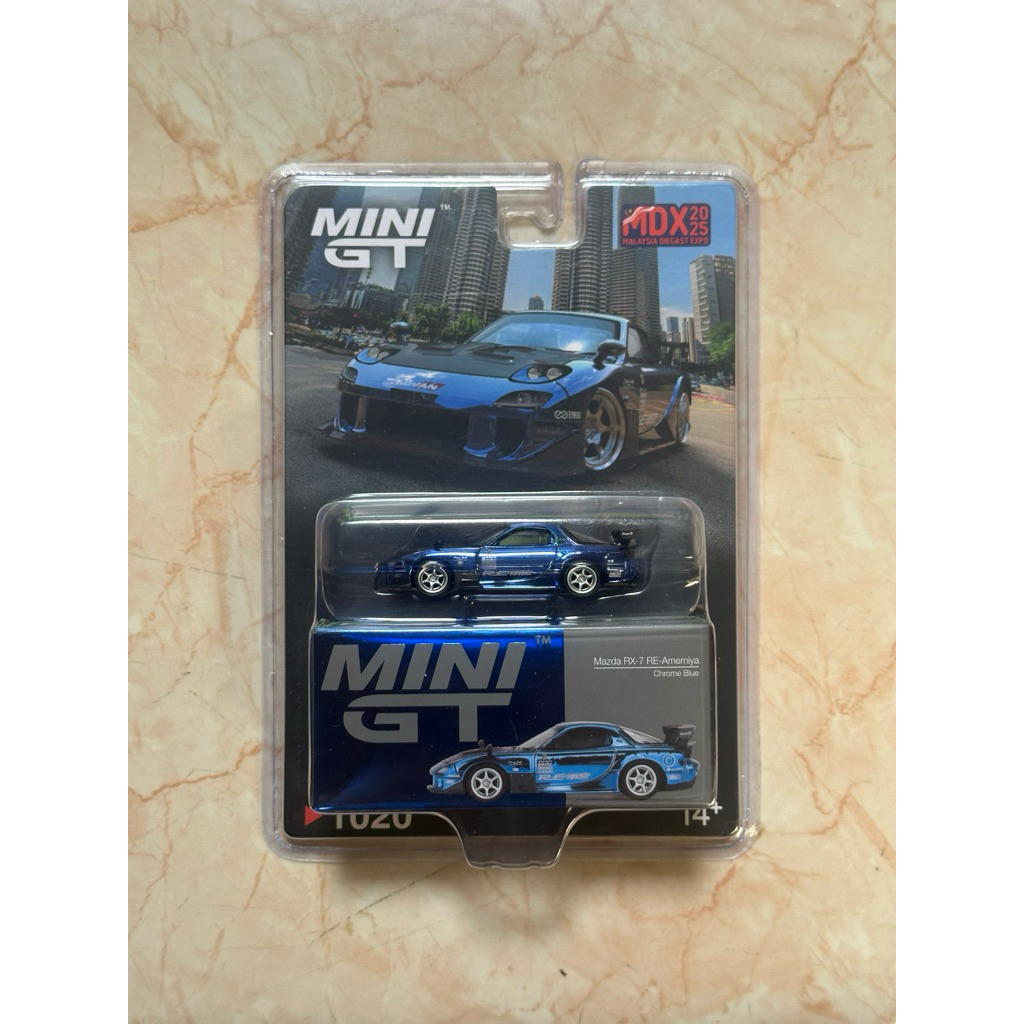 Jual MINI GT MAZDA RX7 RE-AMEMIYA CHROME BLUE MALAYSIA DIECAST EXPO ...