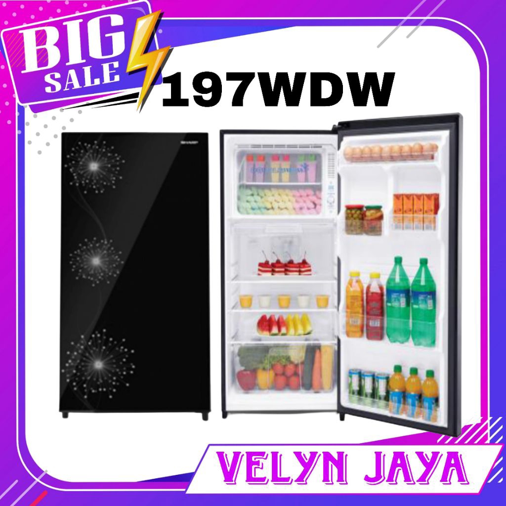 Jual Kulkas sharp 1 pintu 197wdw double freezer kulkas 1 pintu sharp ...