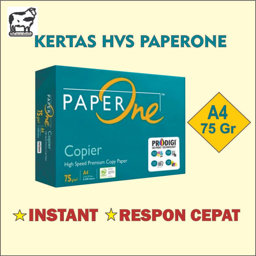Jual Kertas HVS Paperone A4 75 Gr 1 Rim (Kertas Premium Untuk Kantor, Sekolah, Dokumen Resmi ...