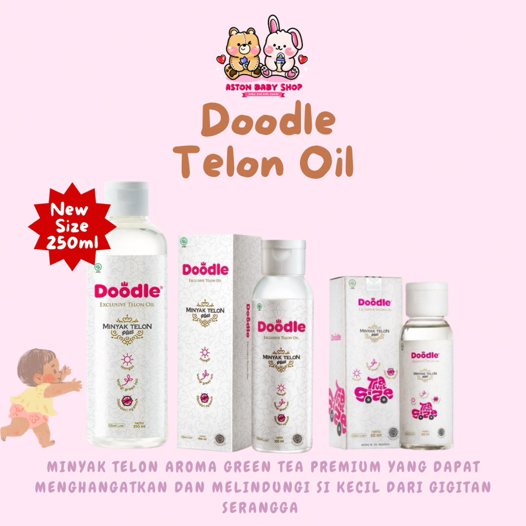 Jual Doodle Minyak Telon Plus 10 ml/60 ml /100 ml / 250ml - Minyak ...