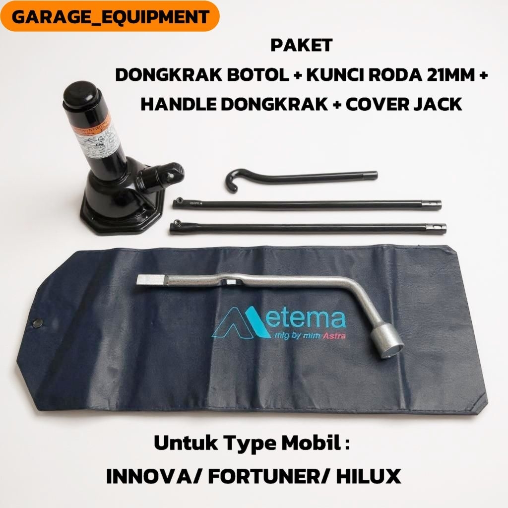 Jual PAKET LENGKAP DONGKRAK BOTOL / SCREW JACK KAPASITAS 2 TON + COVER ...