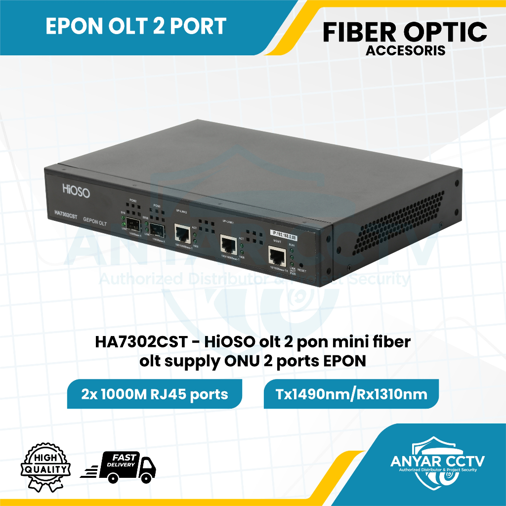 Jual HIOSO HA7302 CST EPON OLT 2 Port OLT HIOSO HA7302CST EPON Original ...