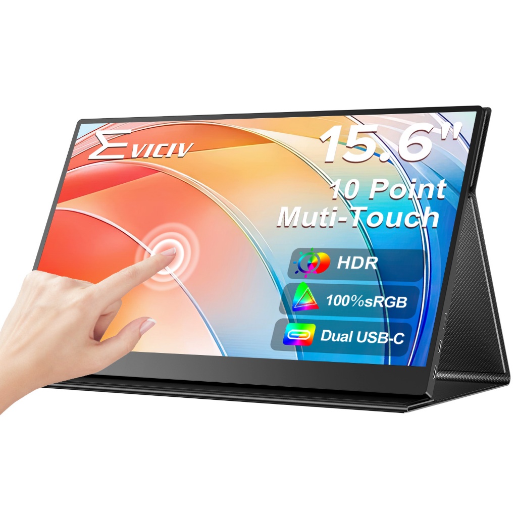Jual EVICIV 15.6 inch Portable Monitor Sentuh 1080P 60HZ 800:1 250Nits ...