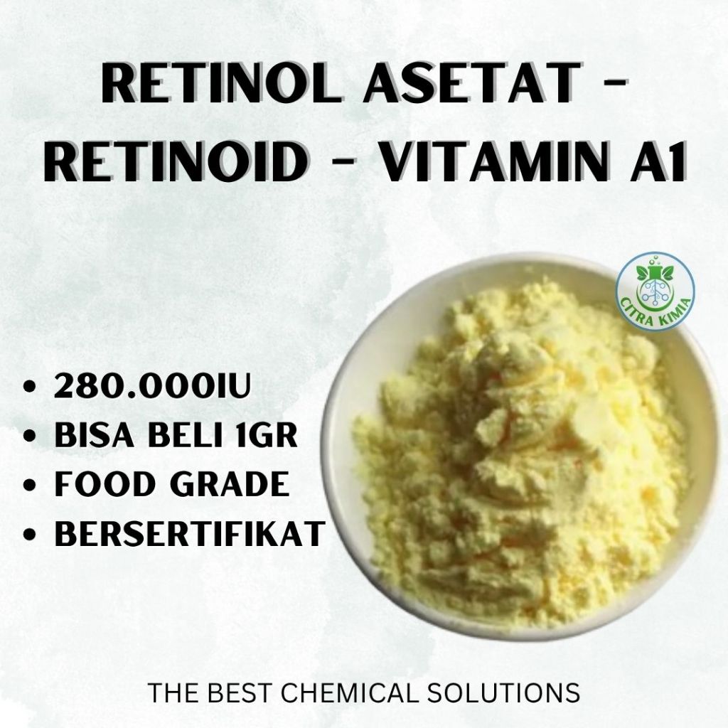Jual Retinol Asetat 1gr - Retinoid - Vitamin A1 Food Grade | Shopee ...