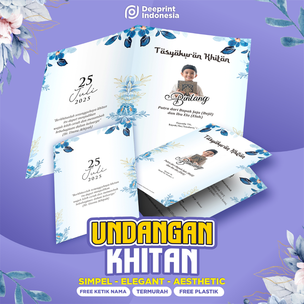 Jual Undangan Khitan, Undangan Sunatan, Undangan Murah, Undangan Lipat ...