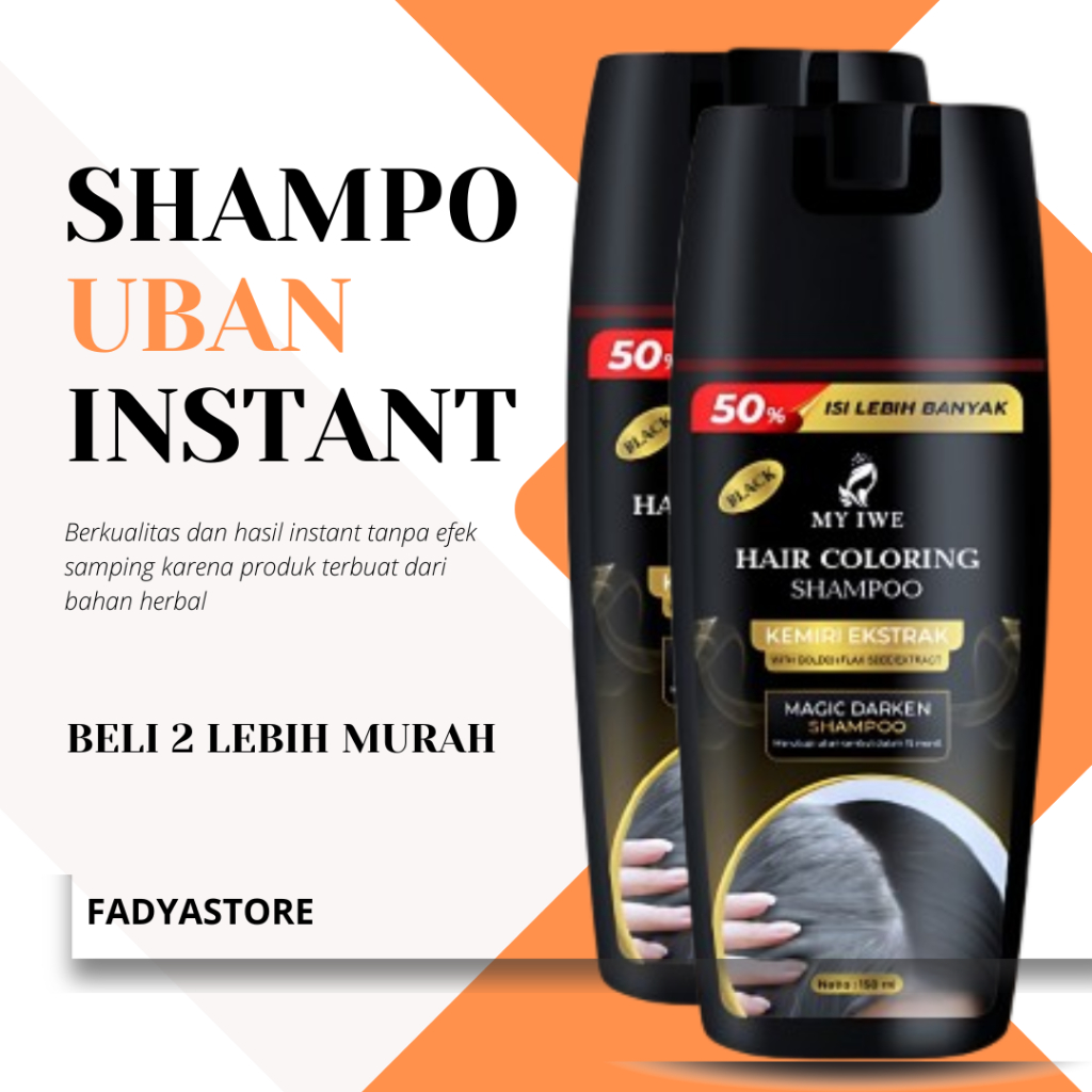 Jual My Iwe Hair Coloring Shampo Sampo Pewarna Rambut Atasi Uban dengan ...
