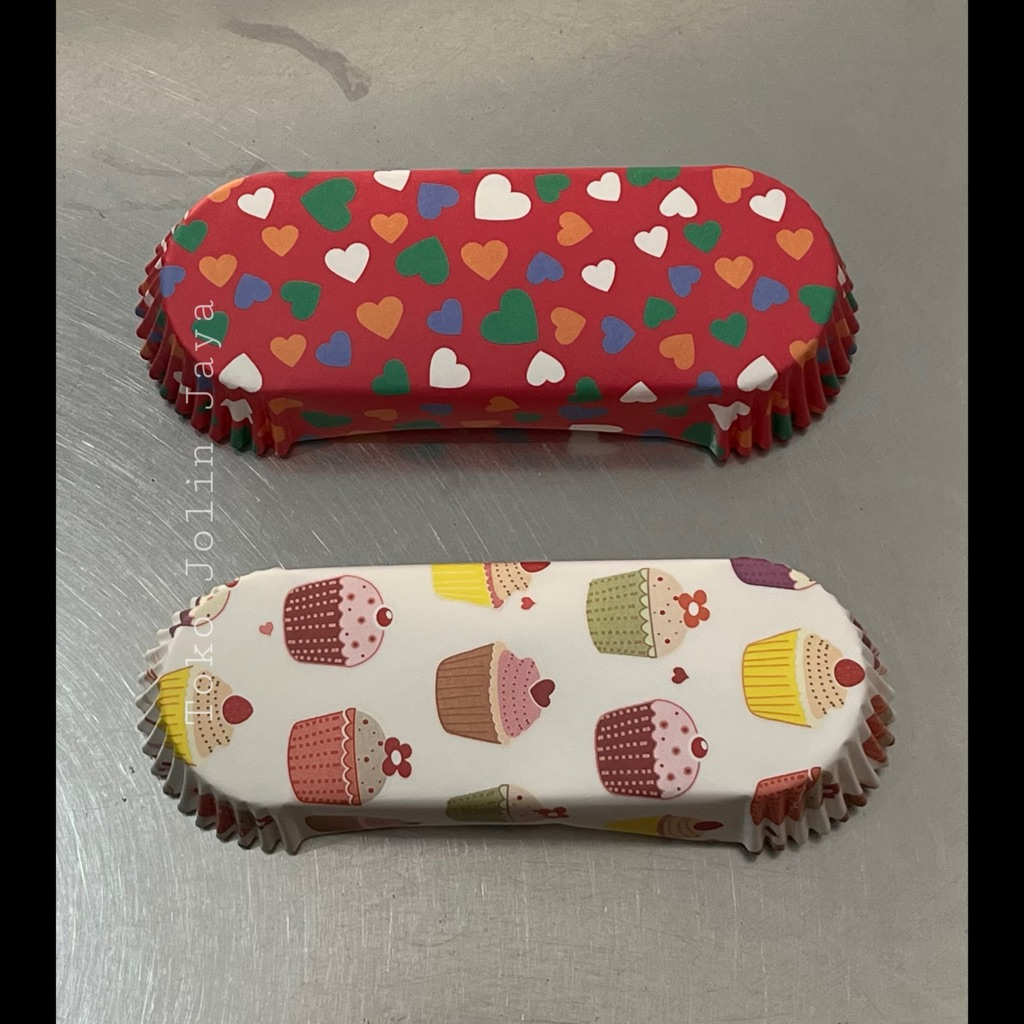 Jual 10 pcs repack kertas OVAL cupcake untuk roti/pie | Shopee Indonesia