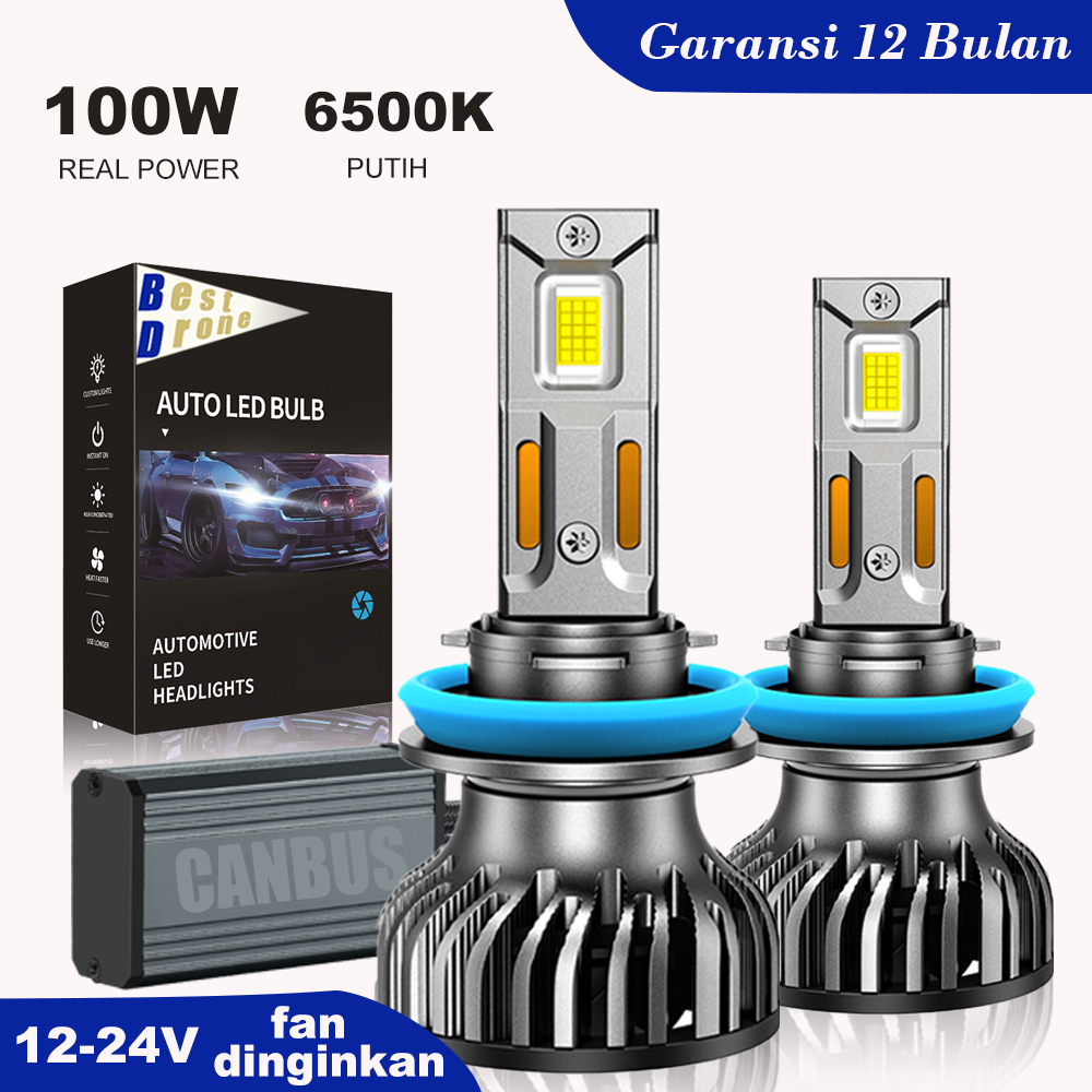Jual 2Pcs H4 Lampu LED Mobil Depan UNTUK CAR SUPER BRIGHT H11 LED H7 H1 ...