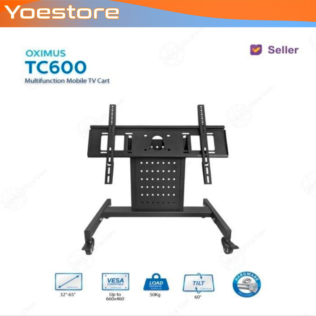 Jual BRACKET LED TV MONITOR STAND RODA PANGGUNG OXIMUS TC600 32" - 65 ...