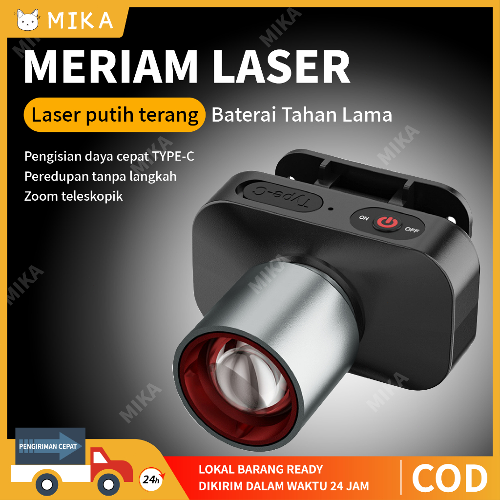 Jual Senter Kepala SUPER TERANG Headlamp Lampu Zoom LED - CAHAYA PUTIH ...