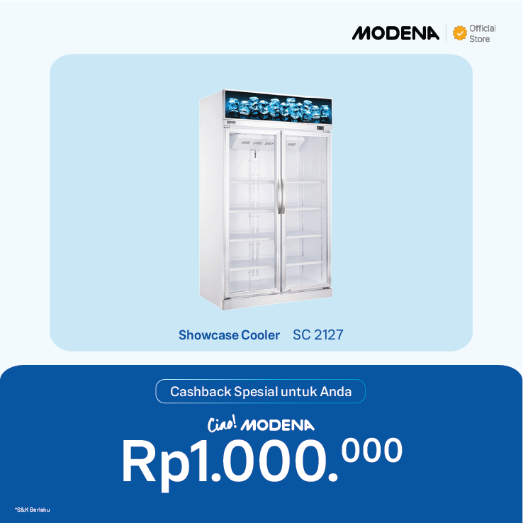 Jual MODENA Showcase Cooler - SC 2127 | Shopee Indonesia
