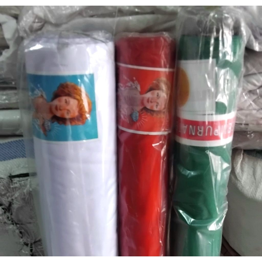 Jual KAIN TETRON UMBULUMBUL SPANDUK CAP NYONYA BERLIAN L115Cm panjang ...