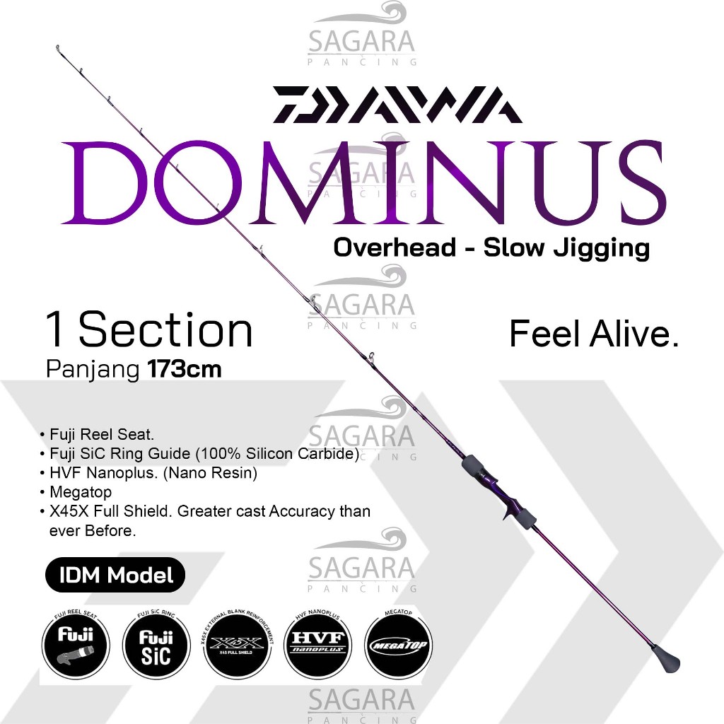 Jual Joran Daiwa Dominus SJ TG | Joran Slow Jigging | Rod Jigging | Joran Solid Carbon | Shopee ...