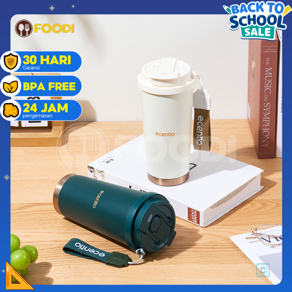 Jual ecentio tumbler minum stainless 316 tahan panas dingin 24 jam tumbler premium quality 530ml ...