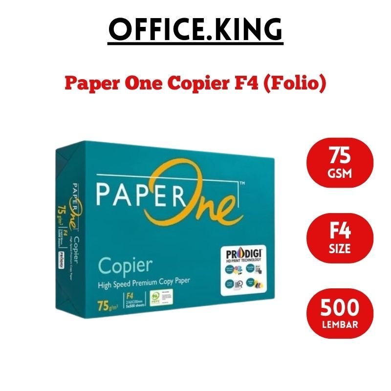 Jual Paper One paperone ukuran F4 75 Gram Copier - Photocopy paper ...