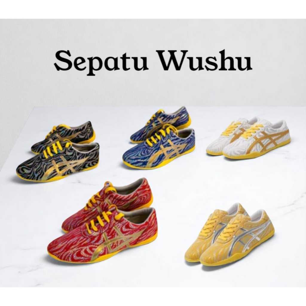 Jual sepatu wushu, sepatu olahraga warna merah, hitam, biru, kuning ...