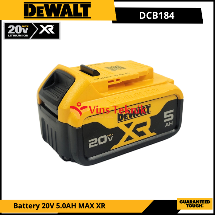 Jual DEWALT DCB184 Baterai Cordless Battery LI-ion 20V 5.0AH | Shopee Indonesia