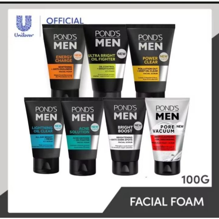 Jual Pond's ponds Men Pembersih Wajah 100 gr All Varian | Shopee Indonesia